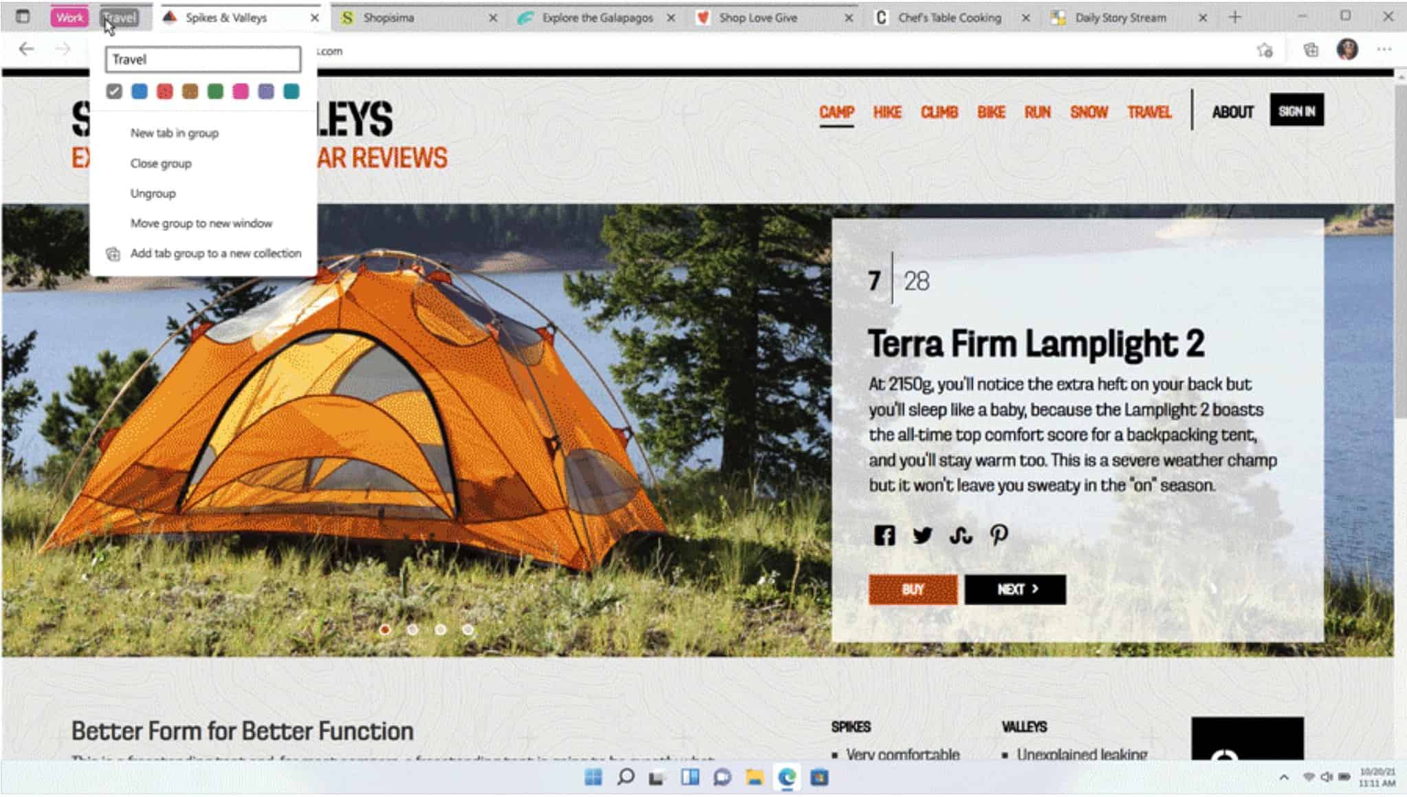 Microsoft Edge gets several new shopping features and tab groups