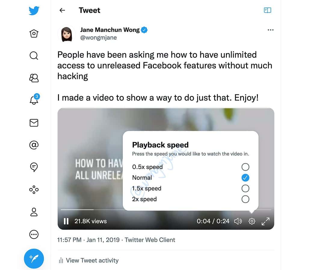 Twitter will soon let you play videos at various playback speed options