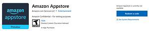 Amazon App Store app for Windows 11 spotted in the Microsoft Store