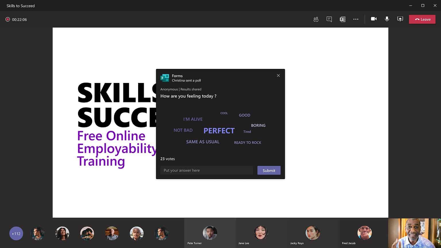 Microsoft Teams Form Polls gets new Word Cloud feature