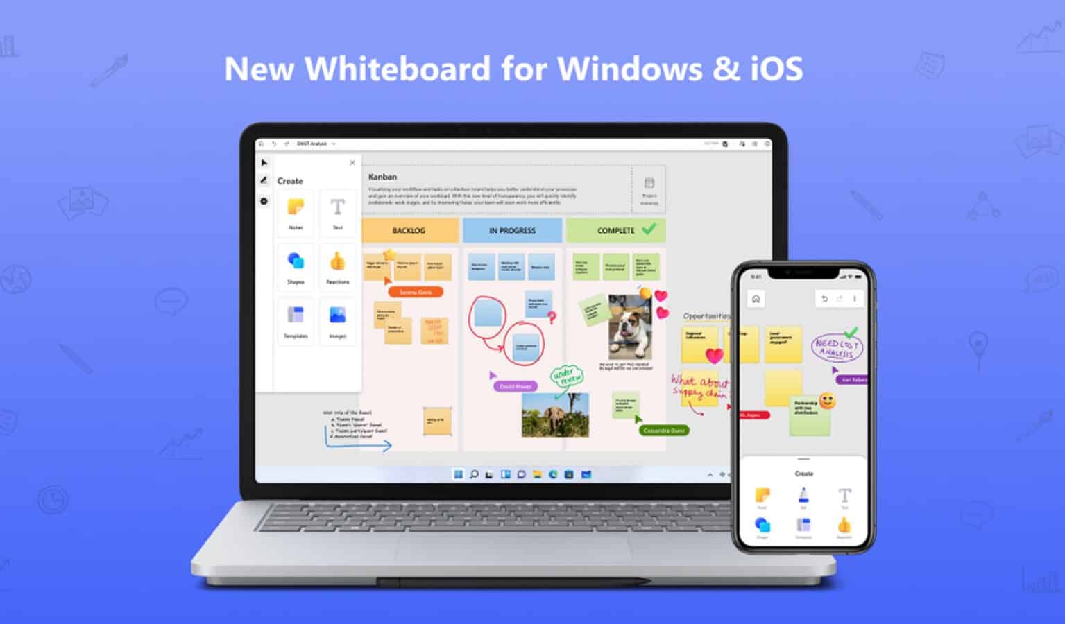 New Microsoft Whiteboard for Windows and iOS now available for download