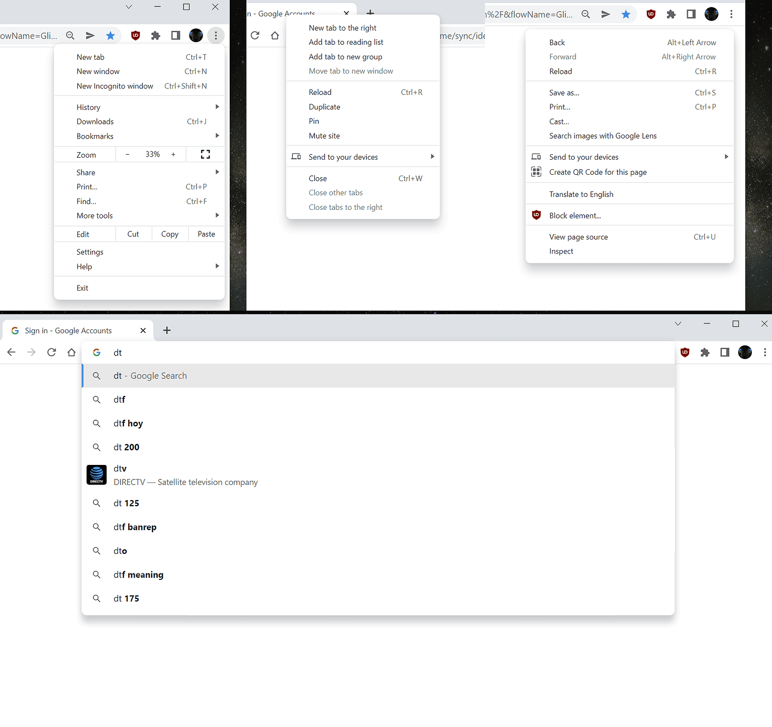 These are the new Windows 11-style menus for Chrome