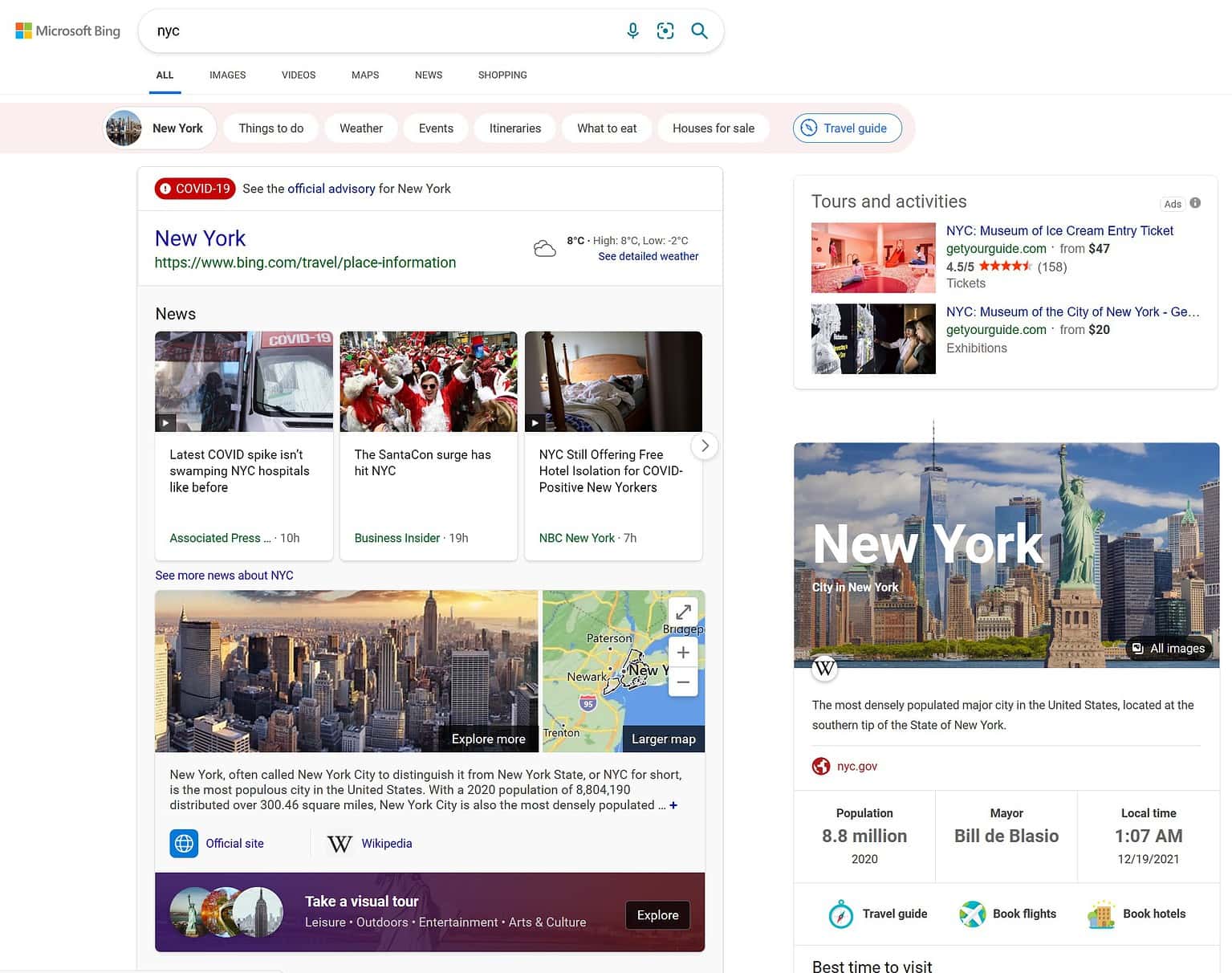 Microsoft announces new travel experiences on Bing