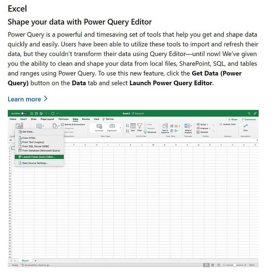 Office Insiders on Mac are getting a new Excel feature