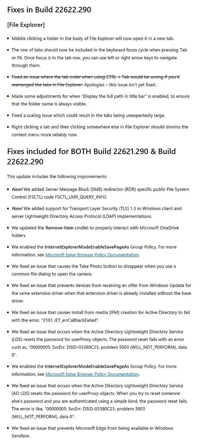 Microsoft releases Windows 11 Insider Preview Build 22621.290 and 22622 ...
