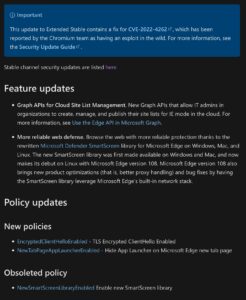 Microsoft releases Edge 108 Stable, contains new features and a fix