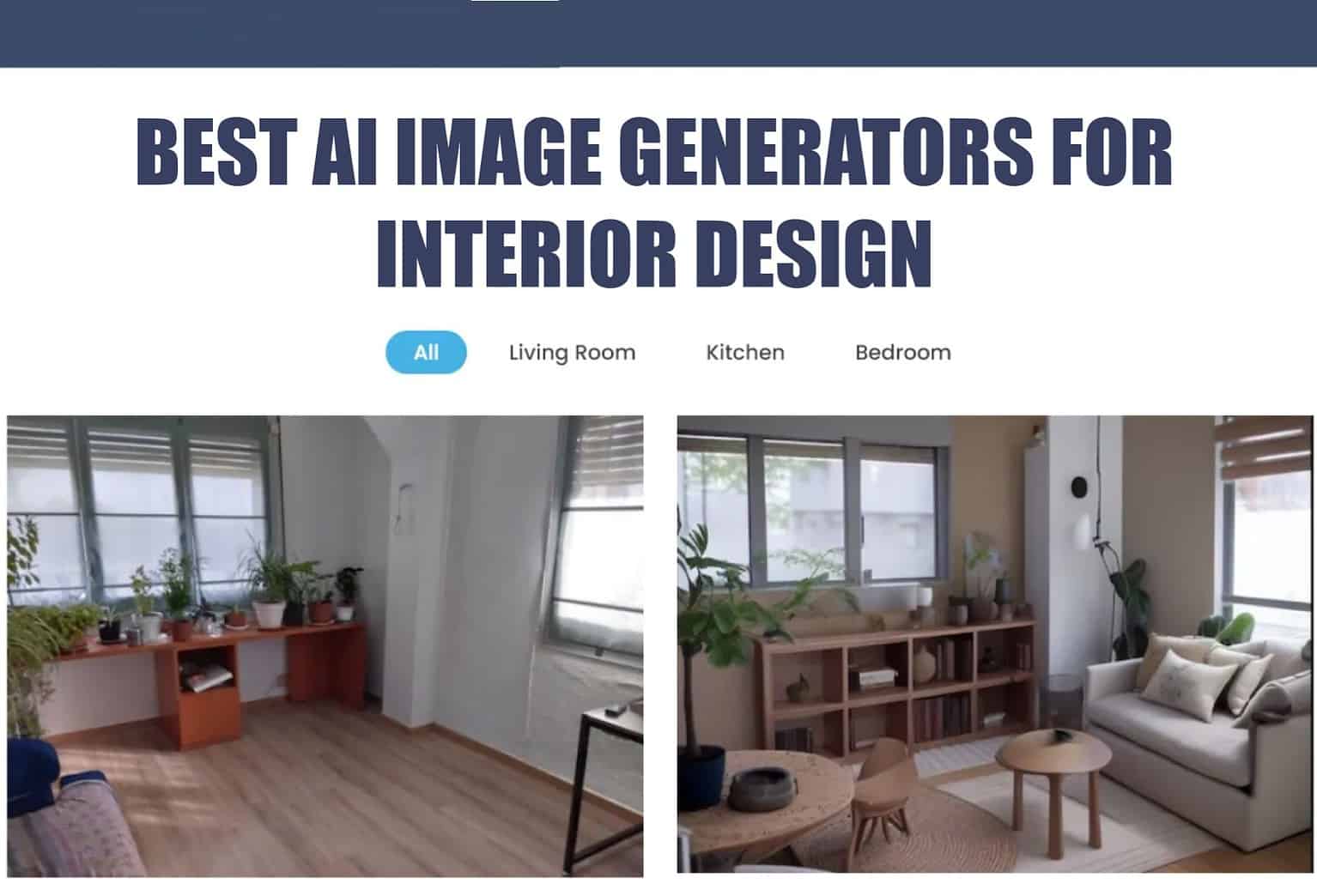 5 Best AI Image Generators for Interior Design