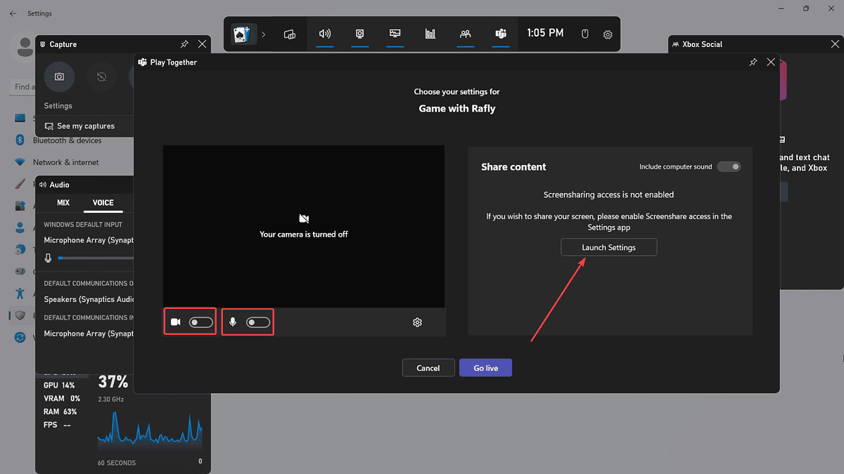 How to stream your game via Microsoft Teams Play Together on PC