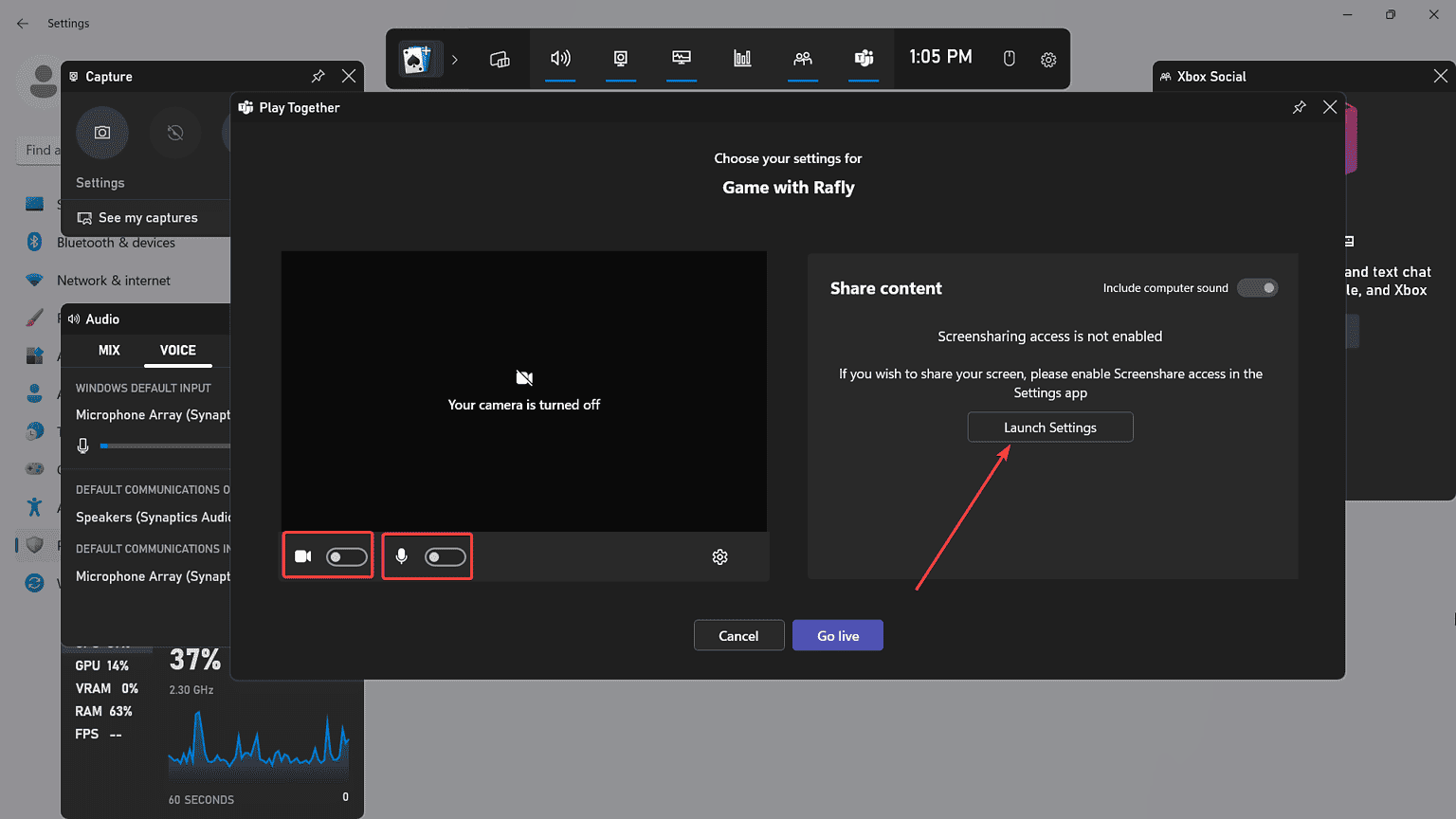 How to stream your game via Microsoft Teams Play Together on PC
