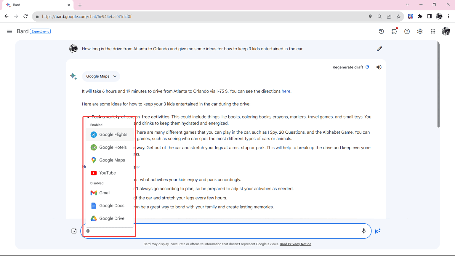 Latest Google Bard update introduces extension support, now interacts ...