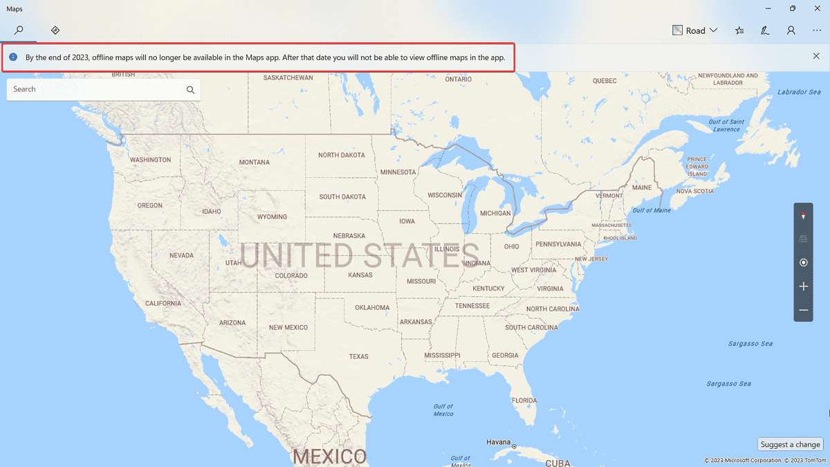 Microsoft will soon discontinue offline maps in Windows 11