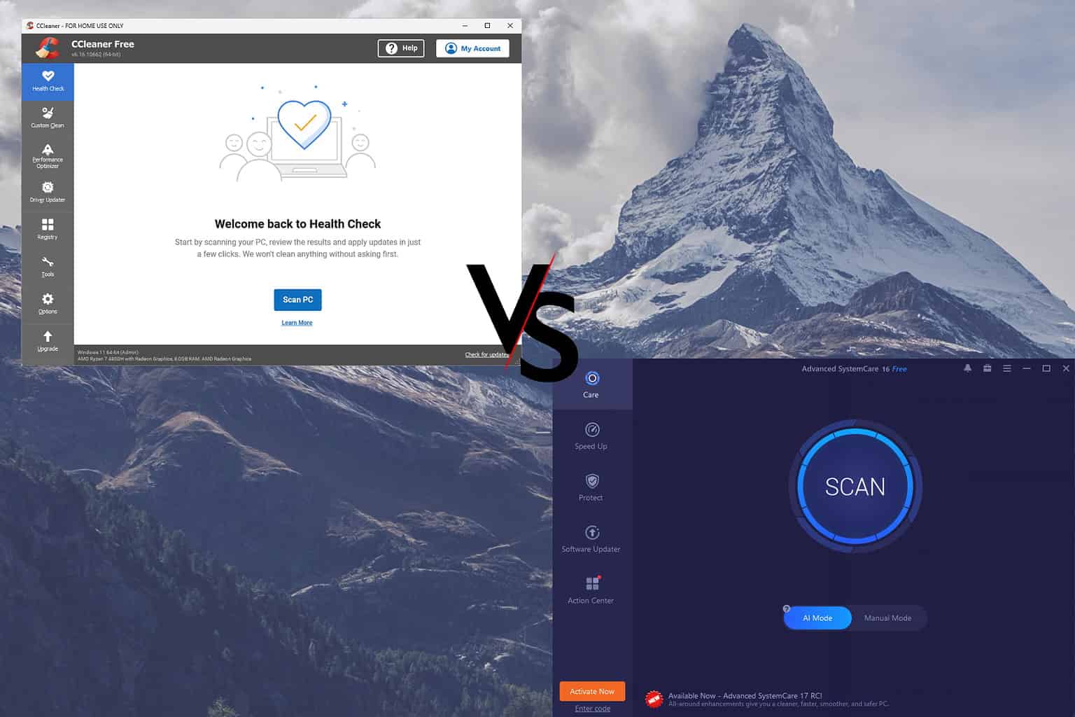 CCleaner vs IObit Advanced System Care: Which One Is Best?