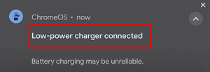 Low-Power Charger Chromebook: 8 Best Fixes