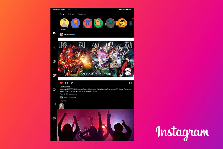 Instagram tests new tablet interface: Side navigation bar