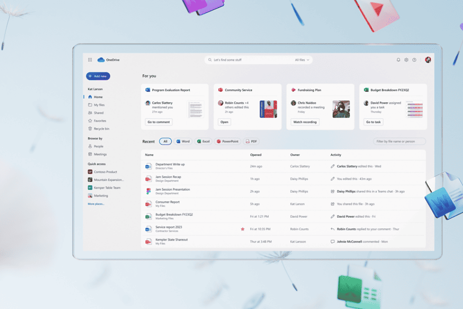 OneDrive for Web is getting a template upgrade next year