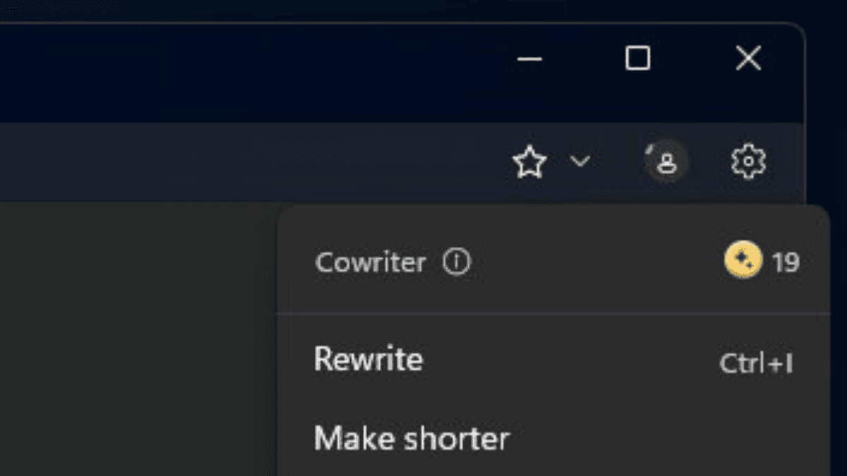 AI-powered "Cowriter" feature soon arrives on Notepad