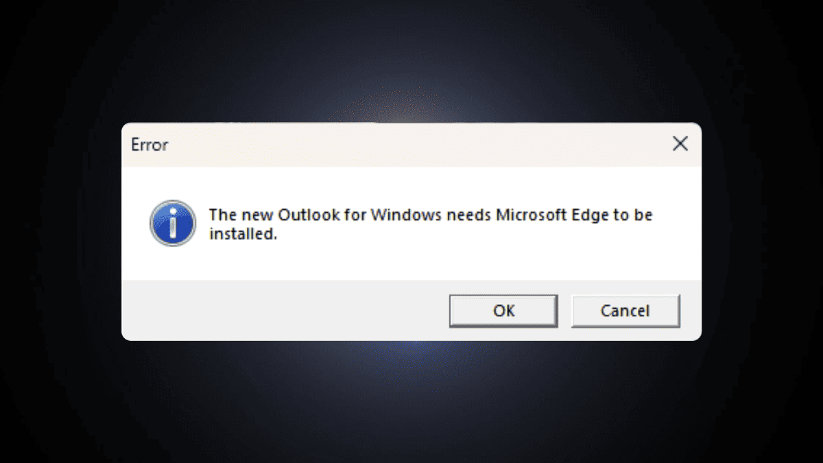 Another low blow by Microsoft, can't run Outlook on Windows without the ...
