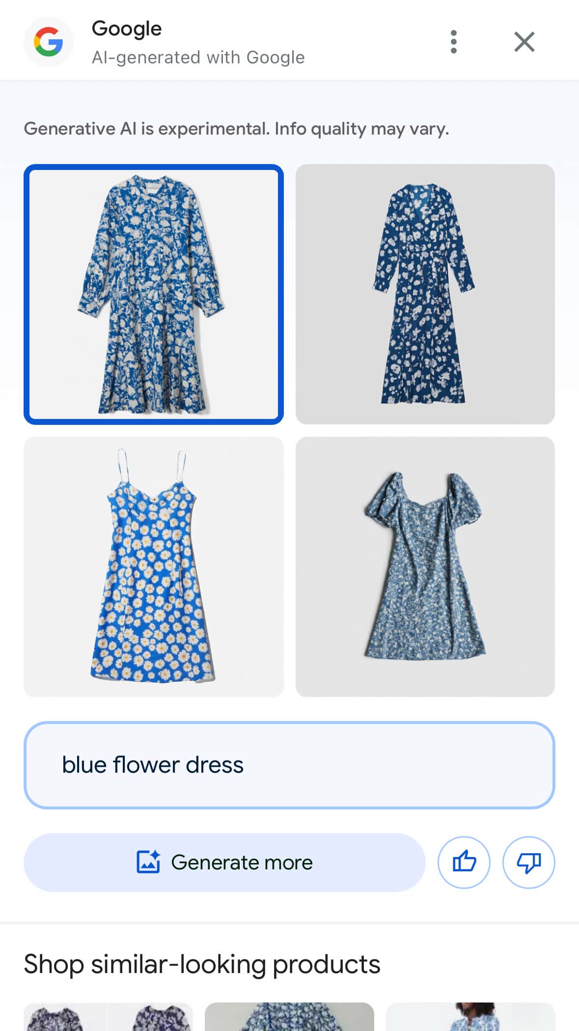 Some users starts to get "Shop with Google Al" on Google Search ...