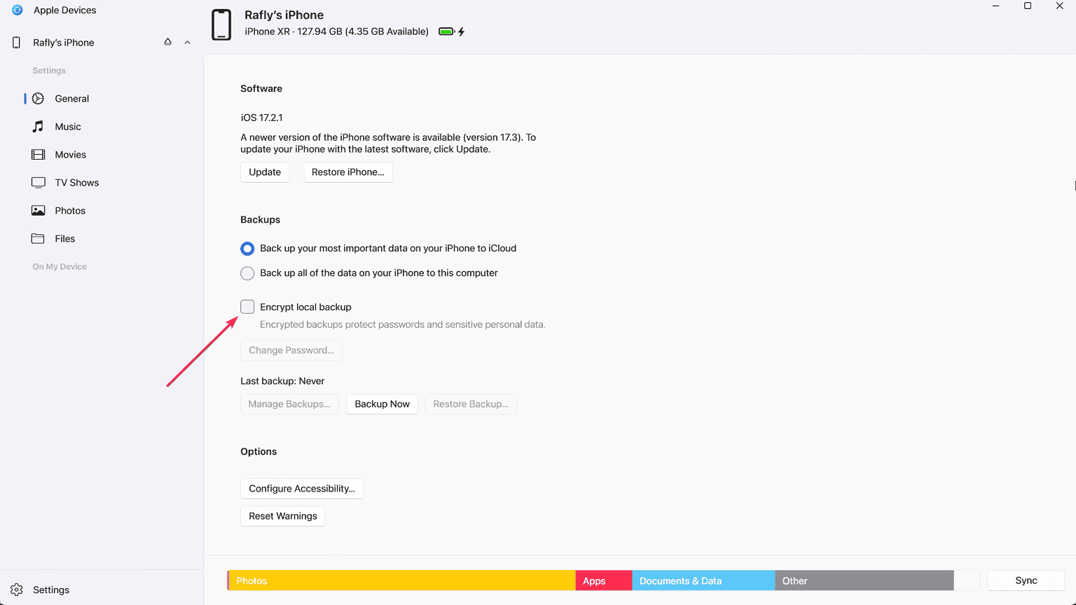 How to Backup iPhone to Computer Using Windows' New Apple Devices App