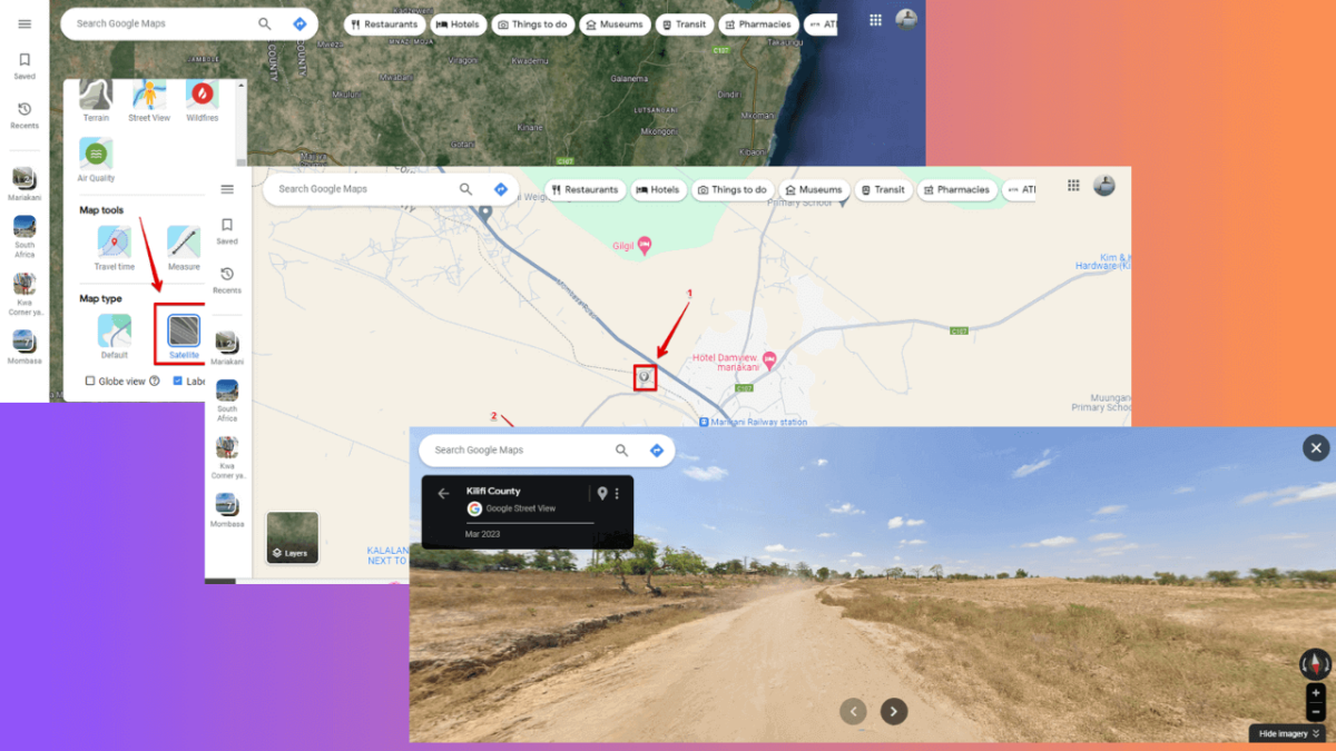 Unpaved Roads on Google Maps - How To Identify Them