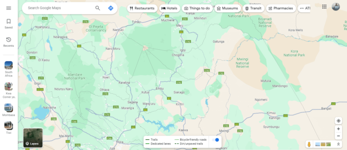 Unpaved Roads on Google Maps - How To Identify Them