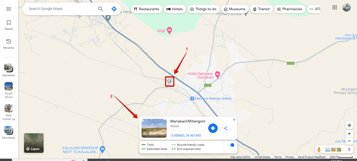 Unpaved Roads on Google Maps - How To Identify Them
