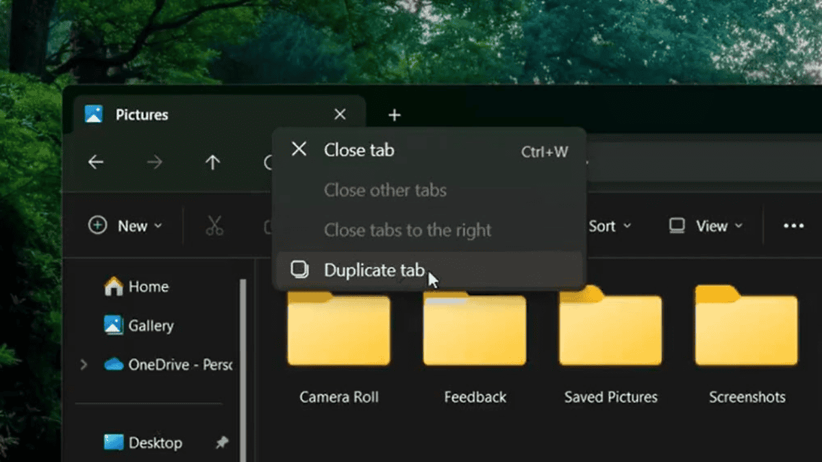 Windows 11 File Explorer has a new tab duplication feature in the ...