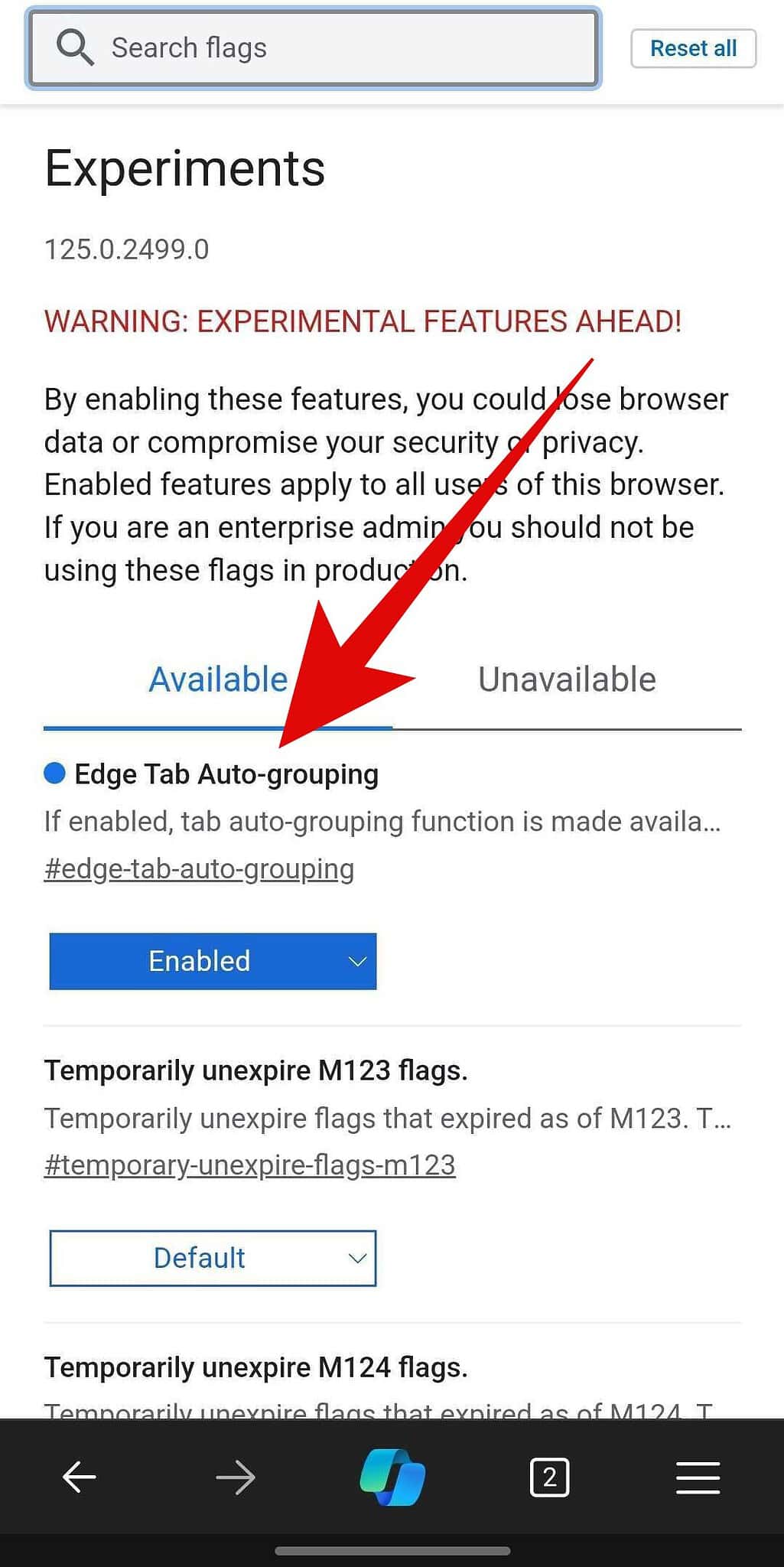 Microsoft Edge now supports tab-grouping on Android