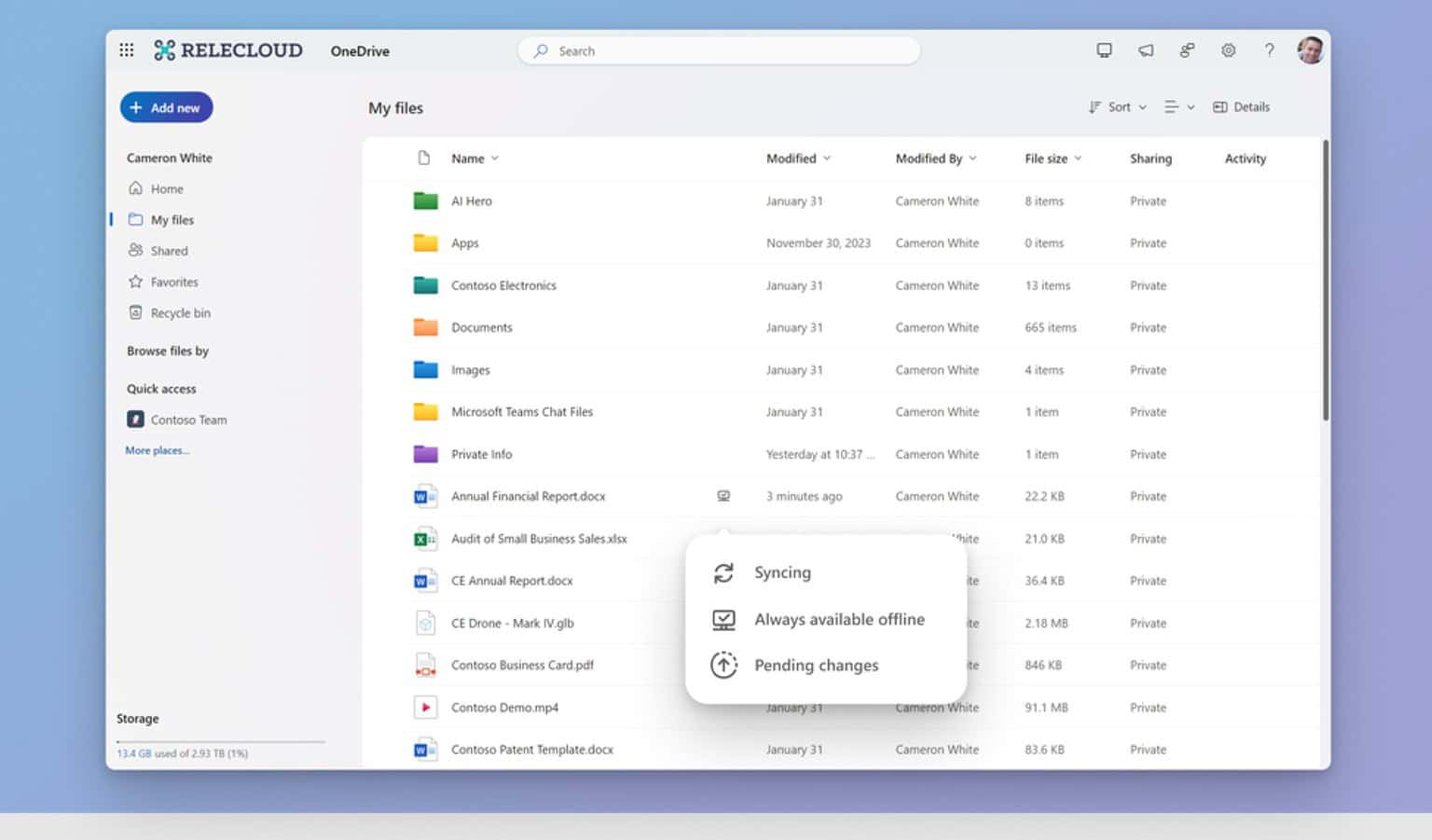 OneDrive for web gets offline mode with speed improvements