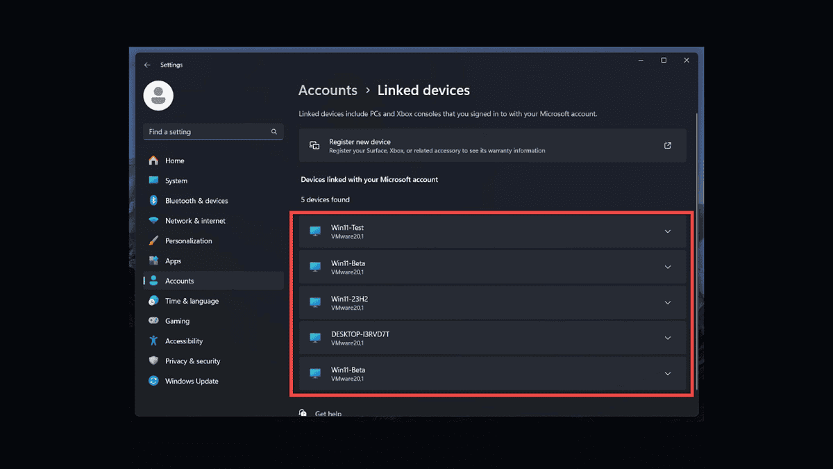 Windows 11 has a new "Linked devices" page for all your devices, just ...