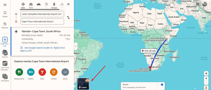 How to Show Flight Path on Google Maps [Quick Guide]