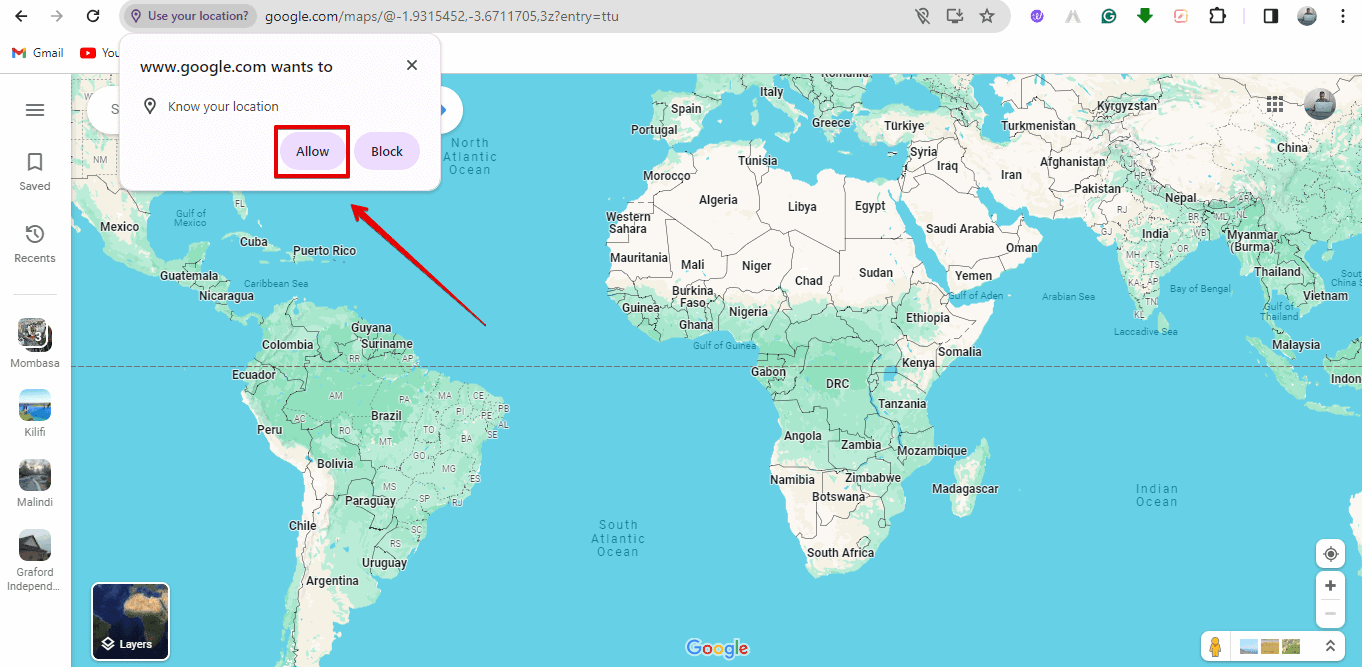 Google Maps Needs Location Access - How To Enable It?