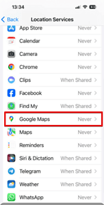 Google Maps Needs Location Access - How To Enable It?