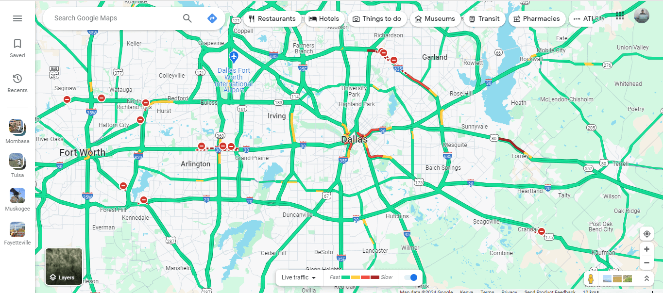 Google Maps Road Symbols - What Do They Mean?