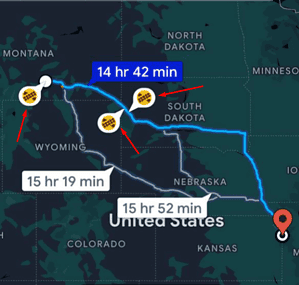 Google Maps Road Symbols - What Do They Mean?