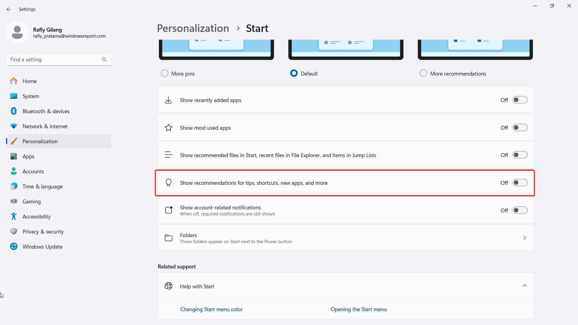How to Stop Windows 11 Ads in Start Menu