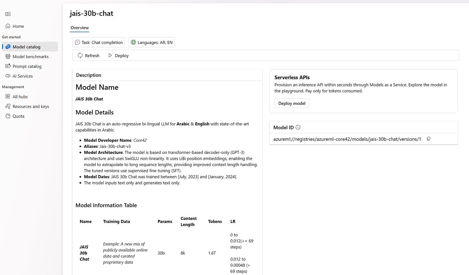 You can now try JAIS 30B Chat, Arabic-language large-language model ...