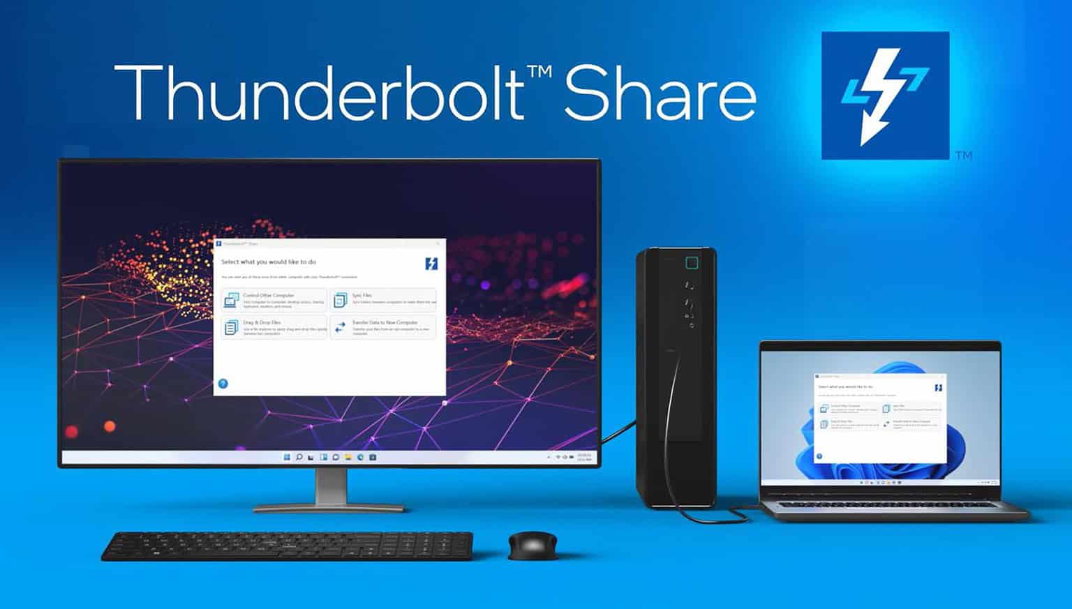Intel's new Thunderbolt Share enables easy and fast file transfer ...