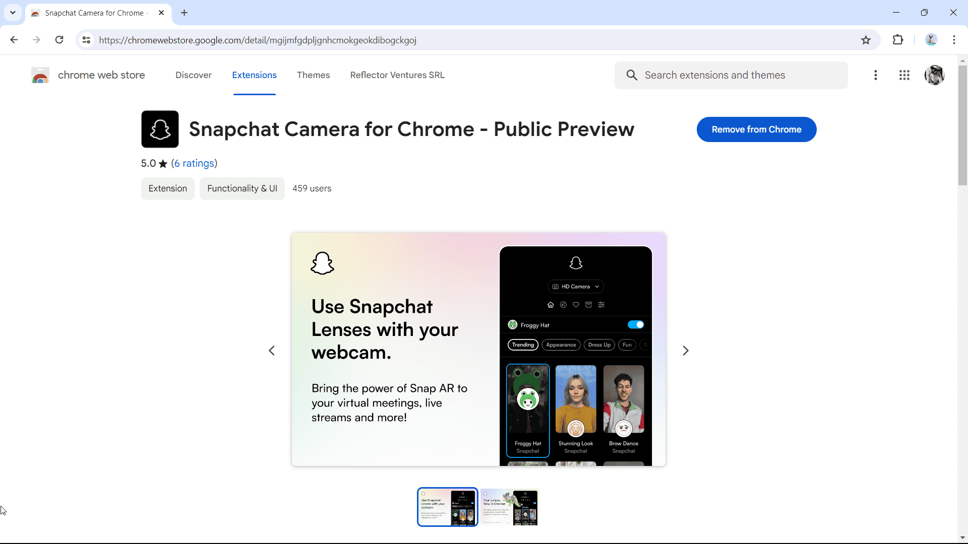 Snapchat Camera for Chrome is now out for public preview, but doesn't ...