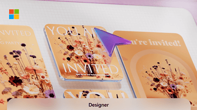 We tried creating greeting cards in Microsoft Designer and they look peachy