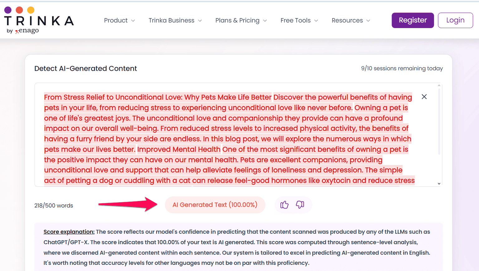 Trinka AI Review: Is It a Good AI Language Correction Tool?