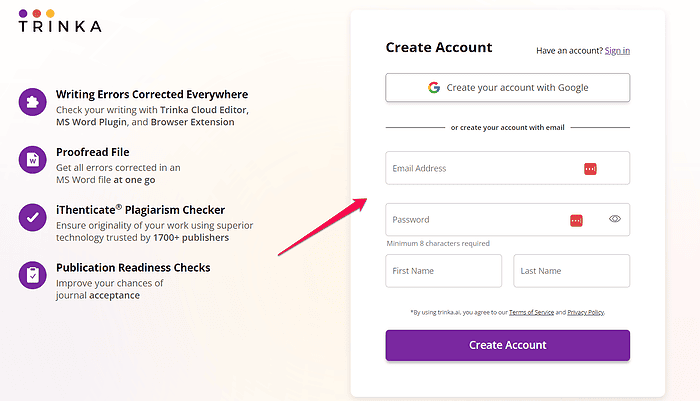 Trinka AI Review: Is It a Good AI Language Correction Tool?