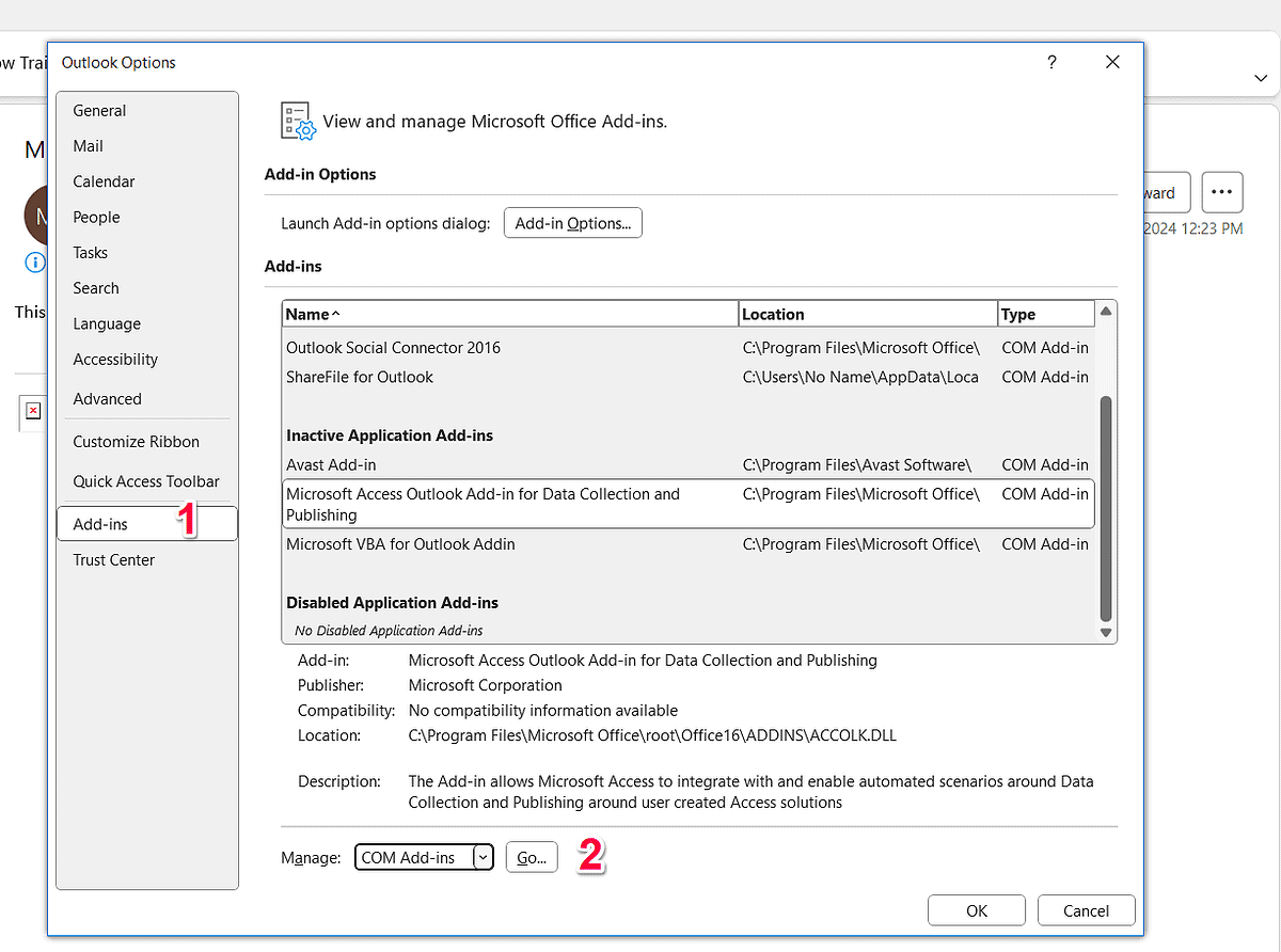 ShareFile for Outlook Has Fired an Exception Error [SOLVED]