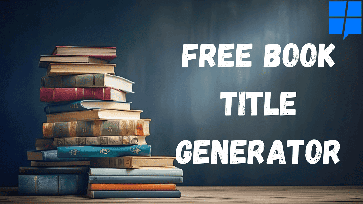 Book Title Generator – Free and No Registration