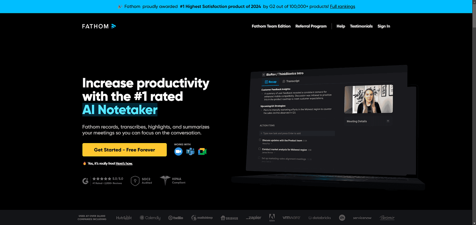 Fathom AI Review: Is This The AI Notetaker For You?