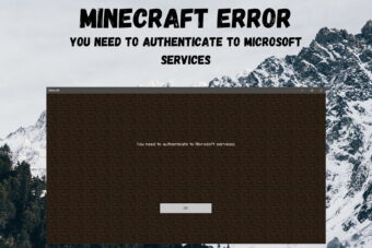 You Need to Authenticate to Microsoft Services: Minecraft Error [FIX]