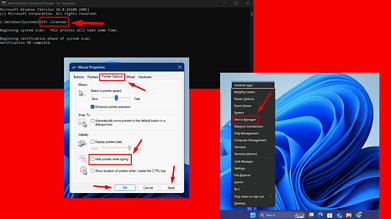 Mouse Cursor Disappeared in Windows 11 - 9 Step-by-Step Fixes