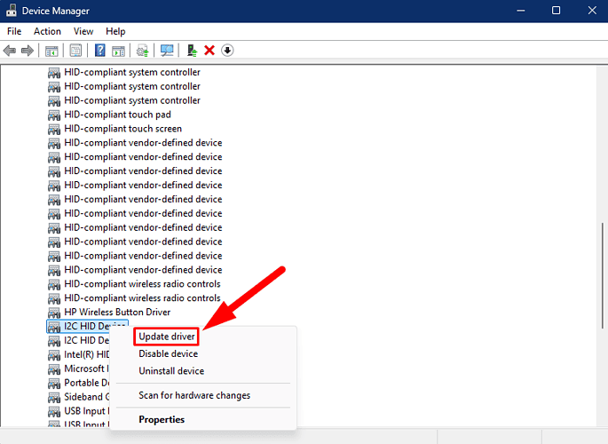 I2C HID Device Has a Driver Problem - 7 Ways To Fix It