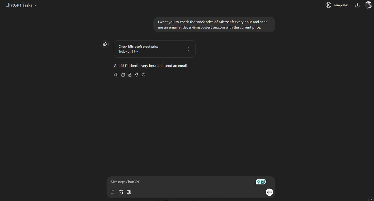 OpenAI's ChatGPT AI can now act like a reminder app