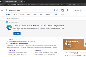 Microsoft aggressively promotes Edge with pop-ups in Bing search results